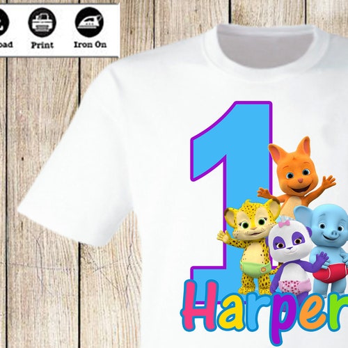 Word Party Birthday Iron on Transfer Word Party Set Family - Etsy