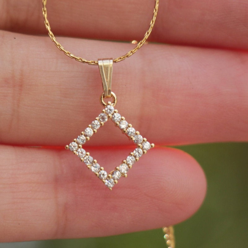 Rhombus Necklace - Etsy