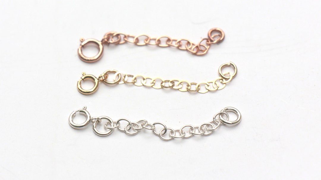 Necklace Extender, Bracelet Extender - 1" , 2", 3", 4", 5" - Sterling ...