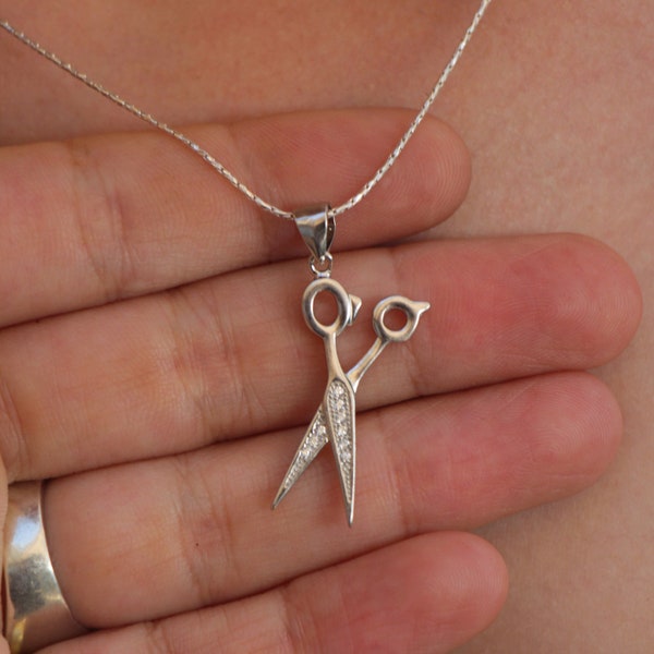 Scissor Necklace - Etsy