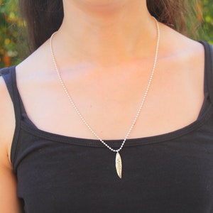 Silver Surfboard Necklace, Surfer Necklace, Surfboard Pendant, Thin ...