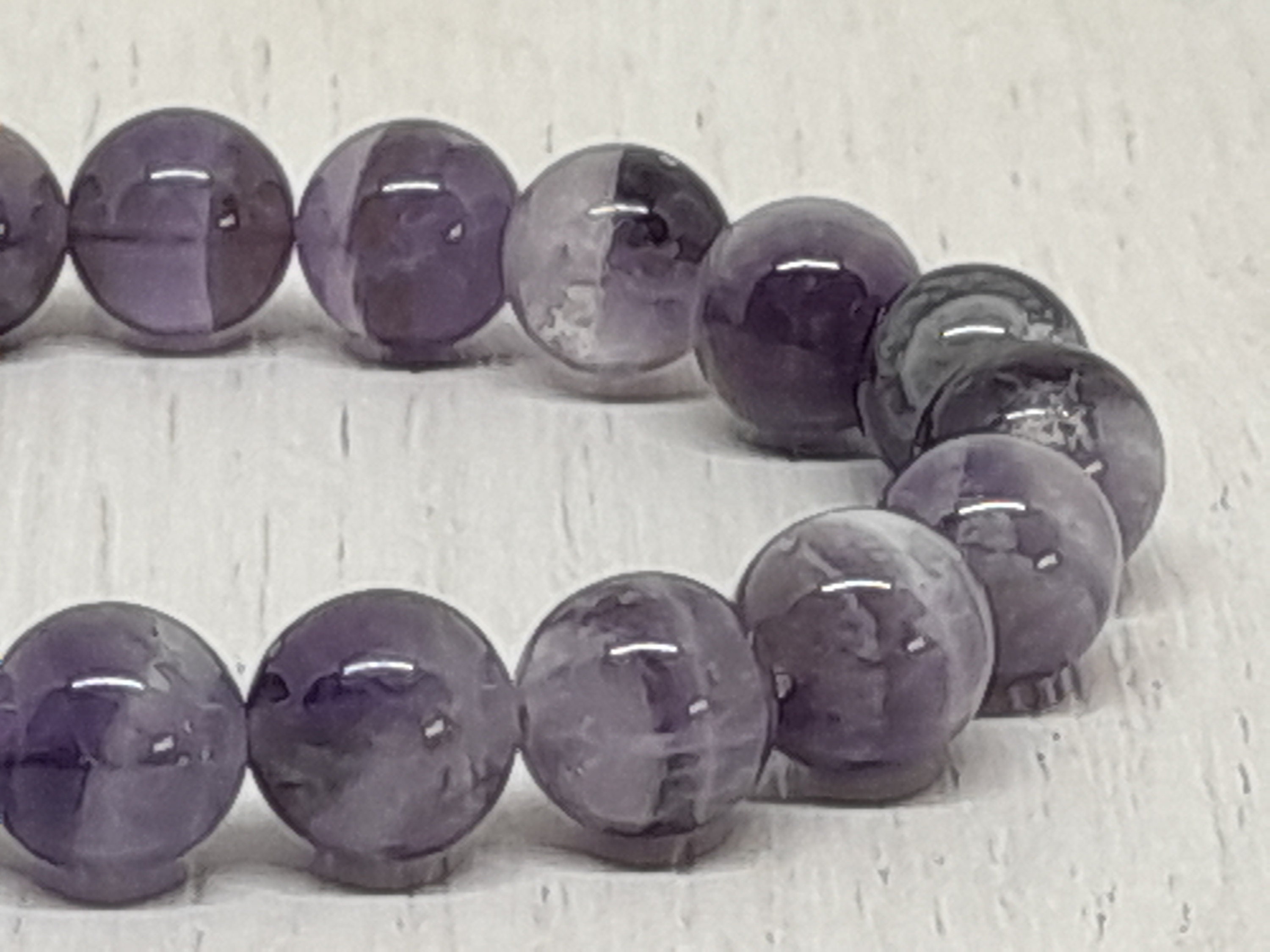 Amethyst Bracelet, Protection Stone, Womens Jewelry, Mala Bead Healing ...