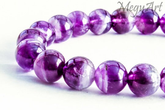 Amethyst Bracelet Protection Stone Gemstone Braceletwomens - Etsy
