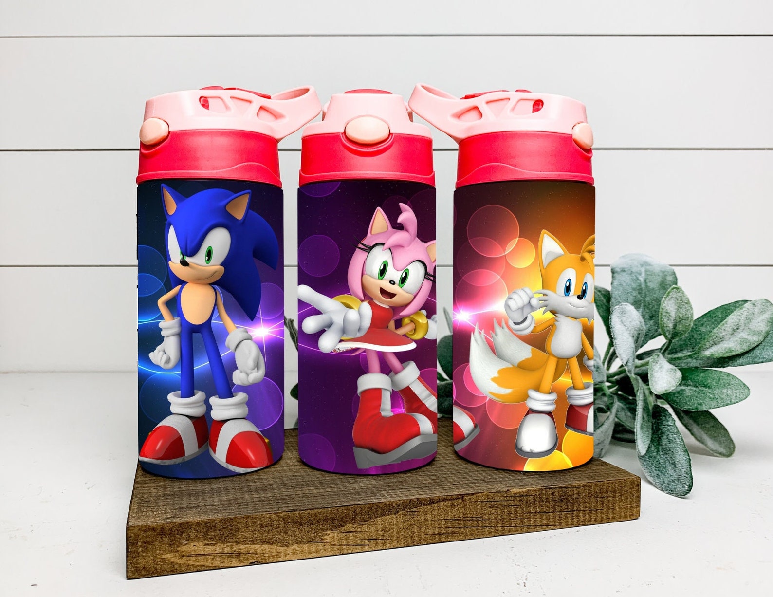 Straight 12oz Custom Sonic the Hedgehog Insulated Double Wall Sliding ...