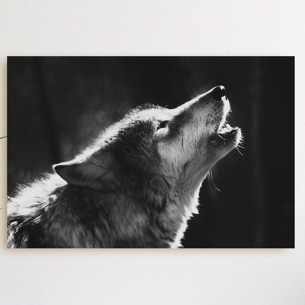 Wolf Print Art - Etsy