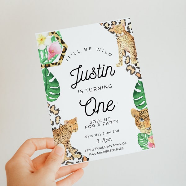 Leopard Print Invitations - Etsy