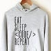 Eat Sleep Code Repeat Hoodie Coder Hoodie Computer Science - Etsy