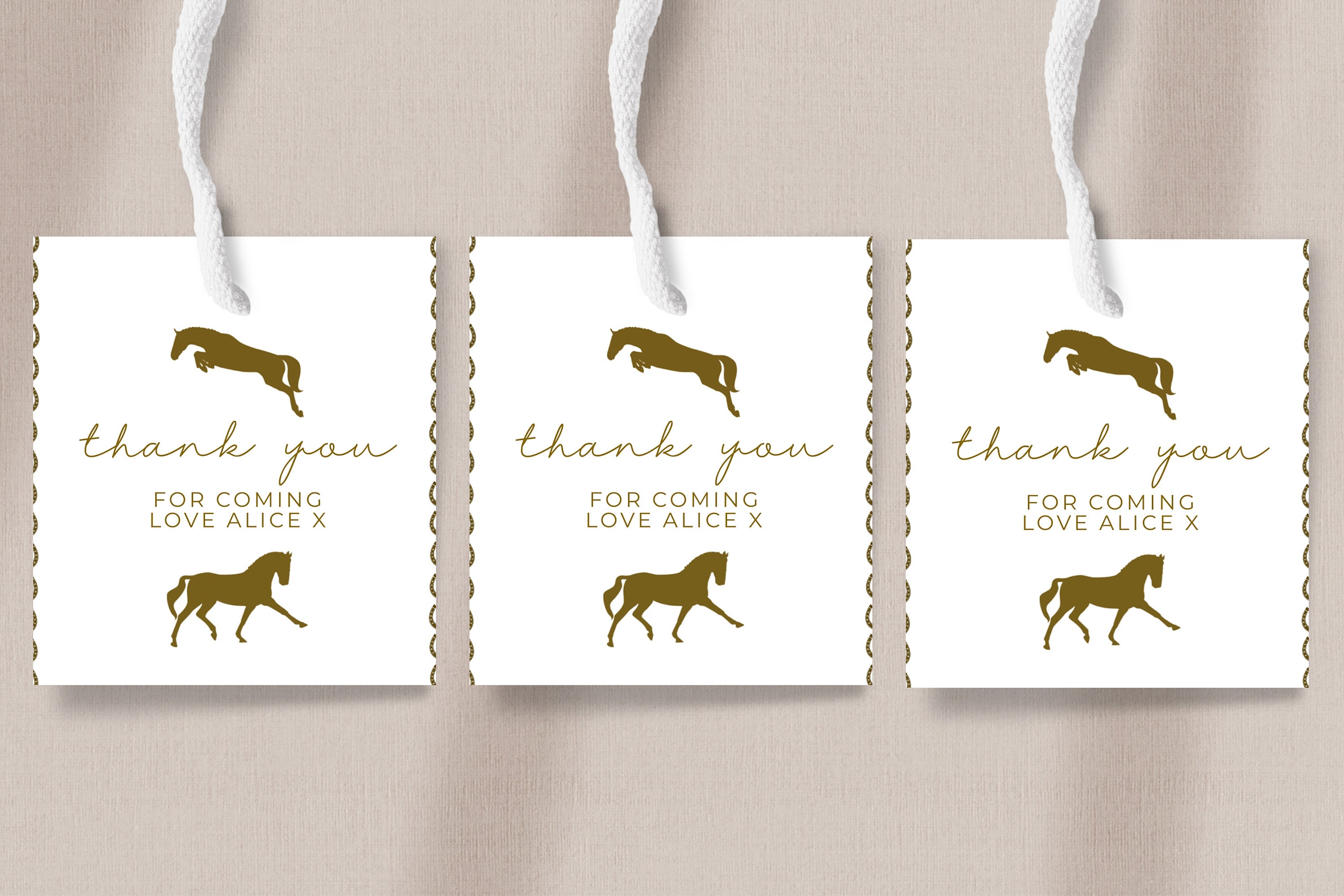 Horse Birthday Party Food Labels Horse Party Food Tent - Etsy