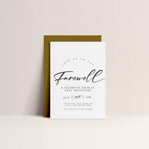 Farewell Party Sign - Going Away Party Decorations, Modern Welcome Sign ...