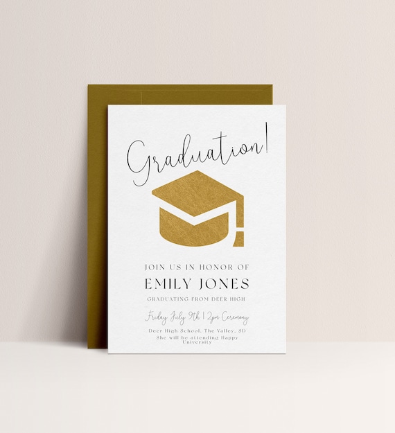 Graduation Party Invitation Graduation Invitation Senior | Etsy