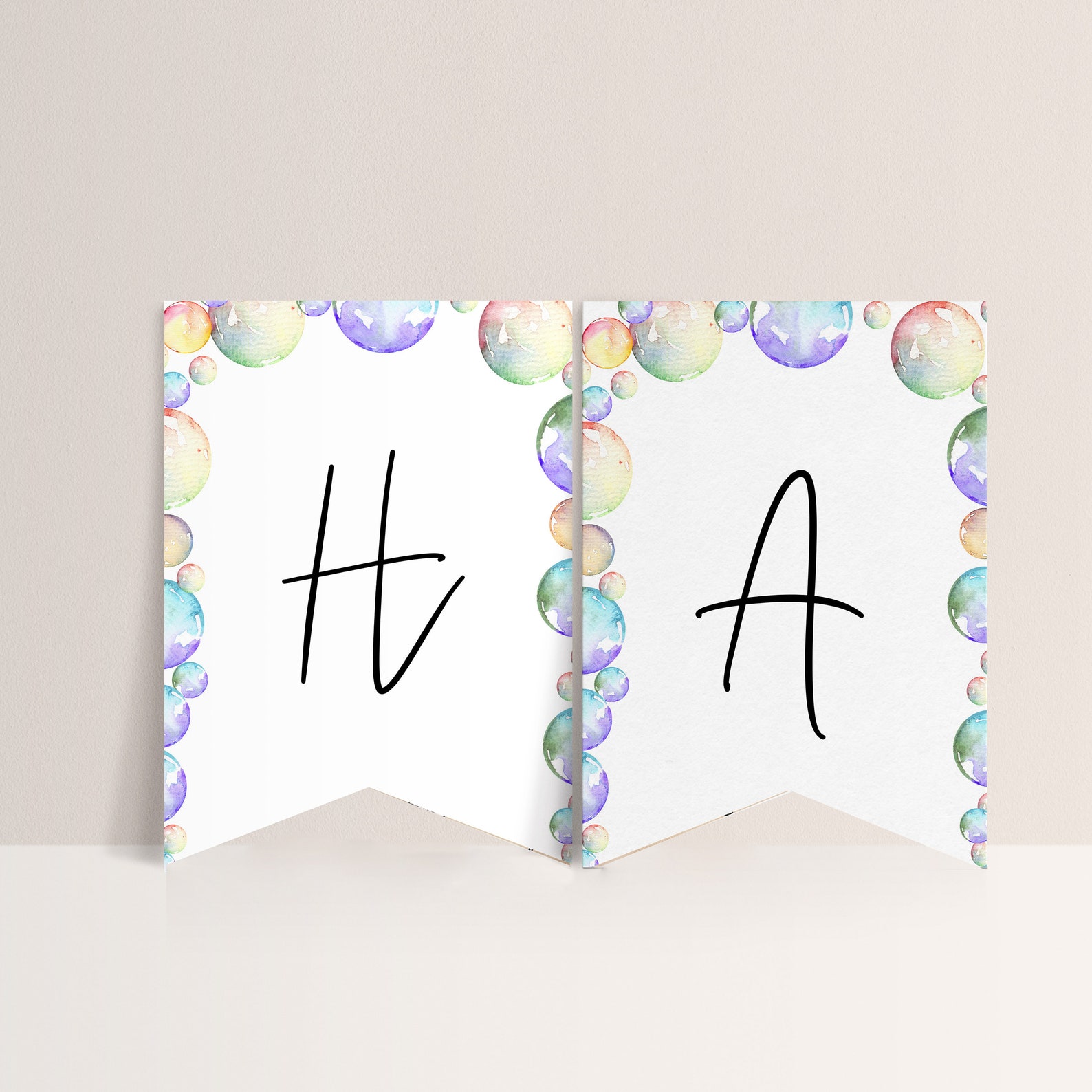 Bubble Birthday Banner - Bubble Themed Decor, Bubble Welcome Sign ...