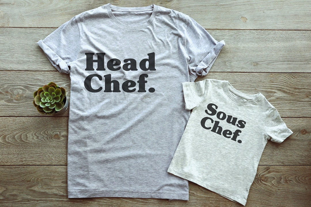 Head Chef & Sous Chef Shirts - Matching Parent Child Shirts, Family ...