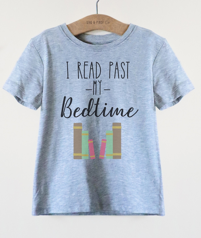 I Read Past My Bedtime Kids Shirt Book Lover T Shirts Book - Etsy
