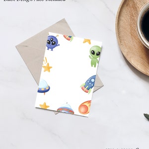 Alien Birthday Party Invitation - UFO Birthday Invite, Space Invitation ...