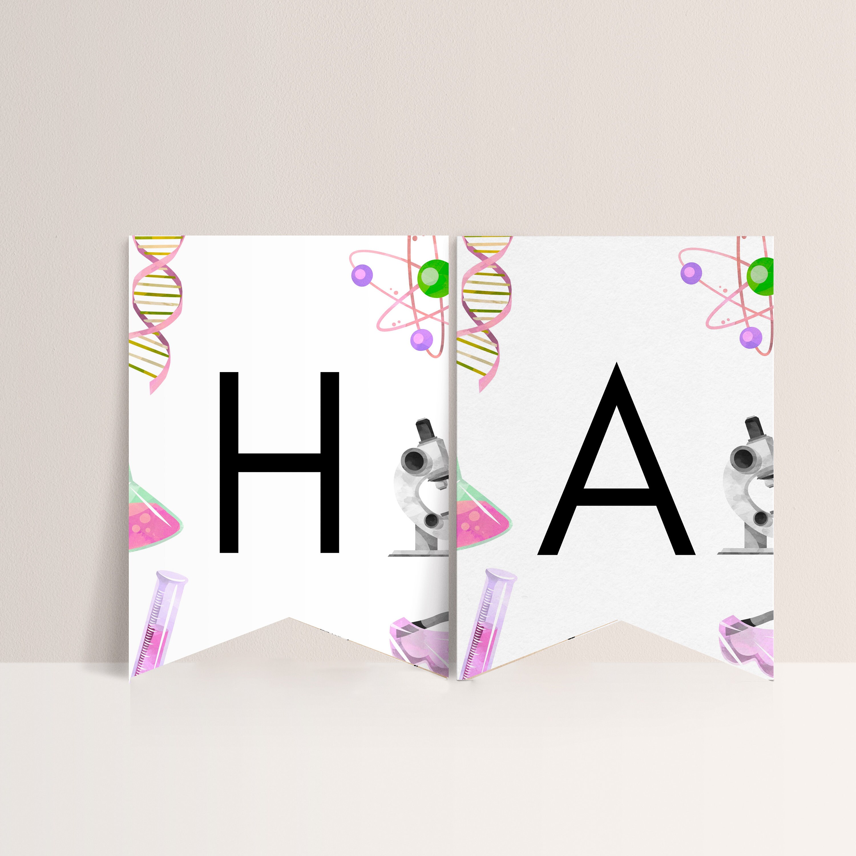 Science Birthday Favors Girls - Science Party Water Bottle Label ...