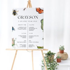 Bug Birthday Banner - Insect Birthday, Bug Birthday Party, Bug Insects ...