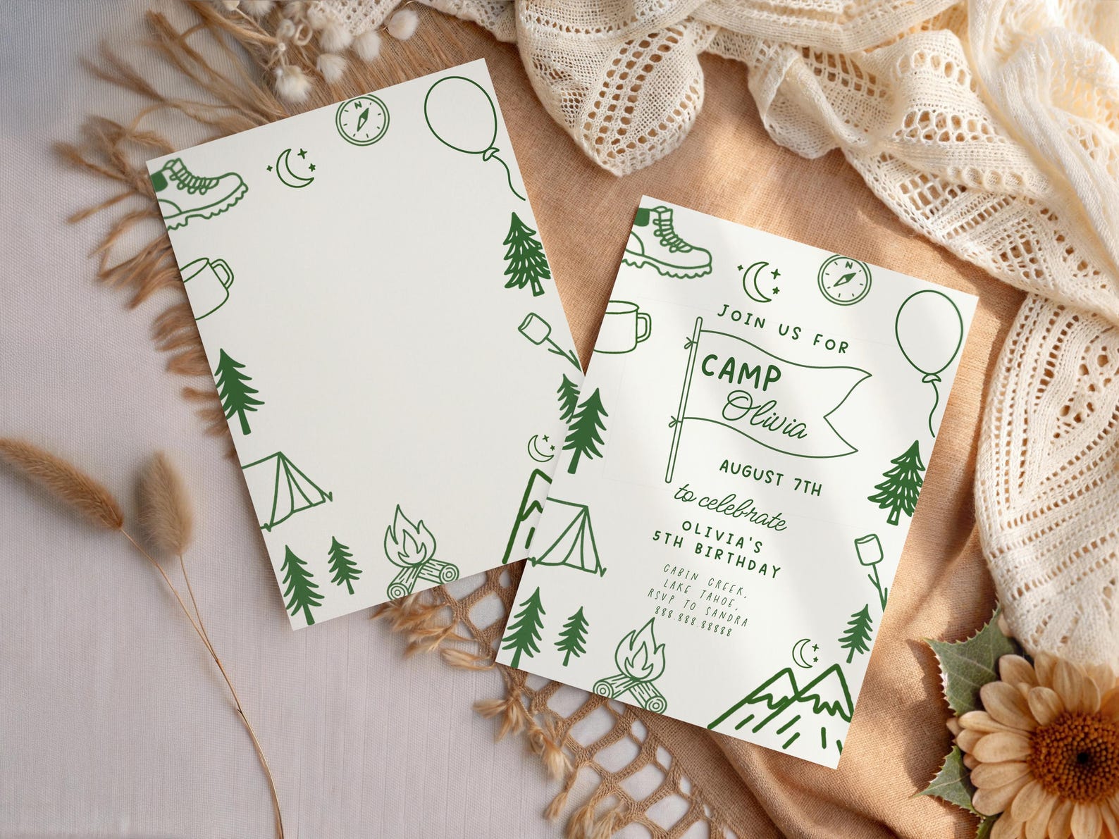 Camp Welcome Sign Editable - Personalized Camp Banner With Name, Camp ...