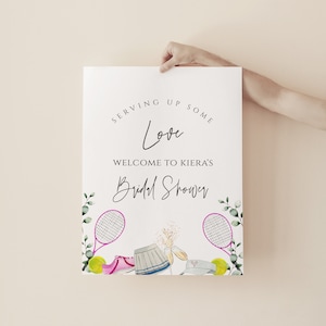 Tennis Welcome Sign -tennis Bridal Shower, Tennis Theme Party ...