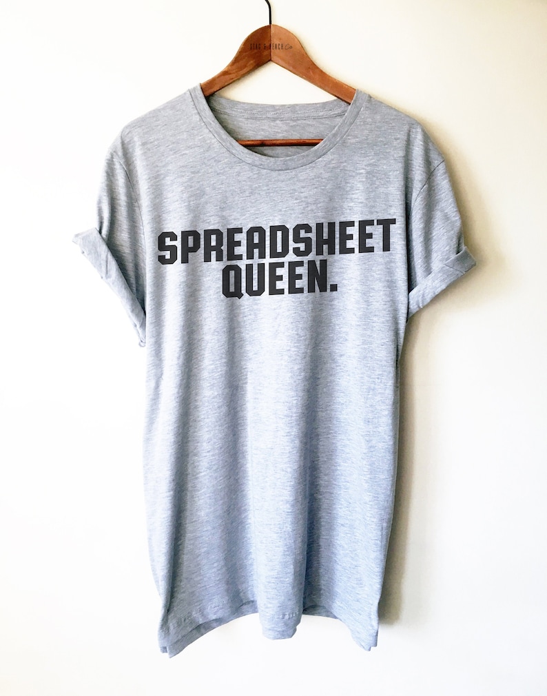 Spreadsheet Queen Unisex Shirt Funny CPA Shirt Accountant - Etsy