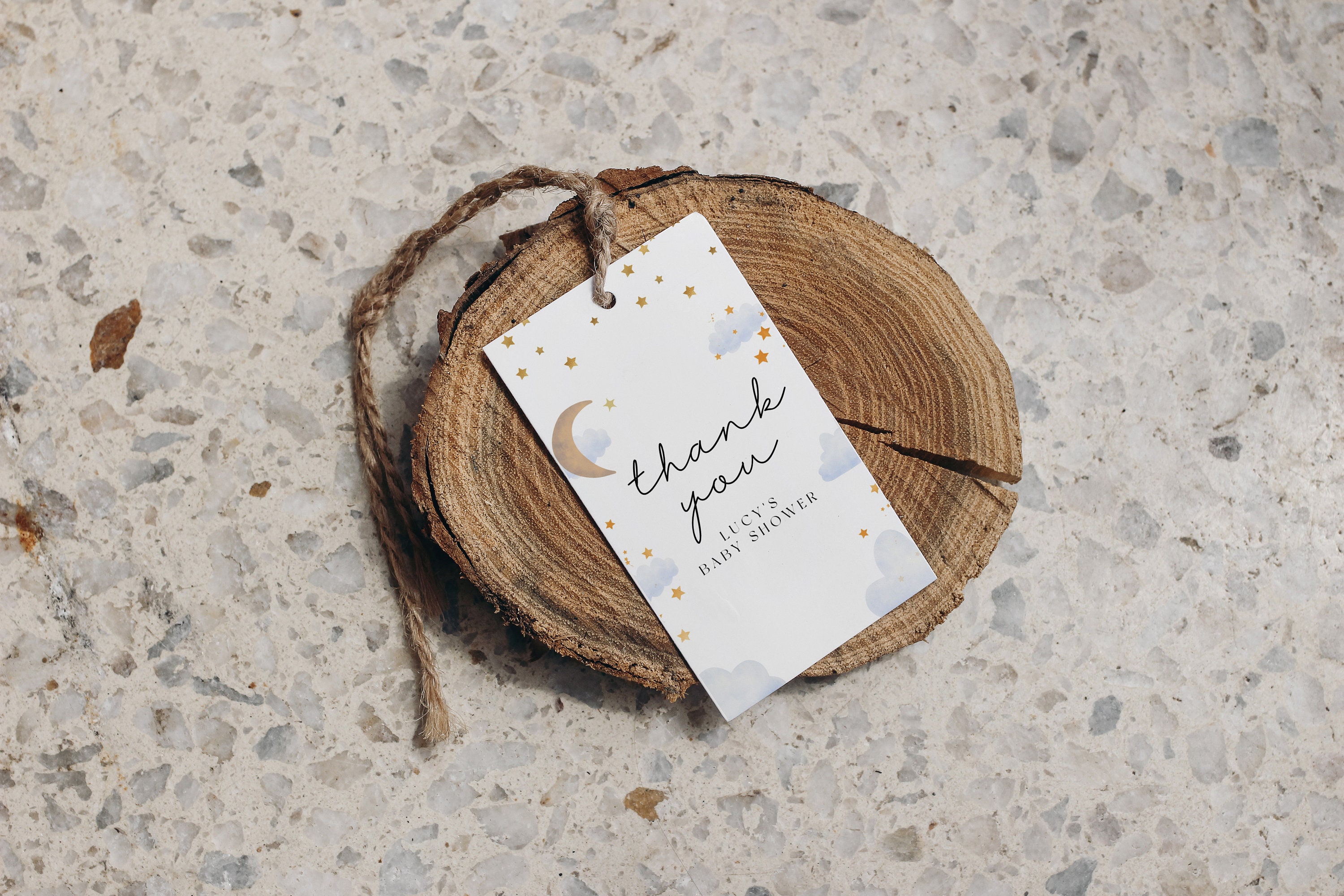 Moon Theme Baby Shower Favors - Star Theme Baby Shower Favor Tags, Boy ...