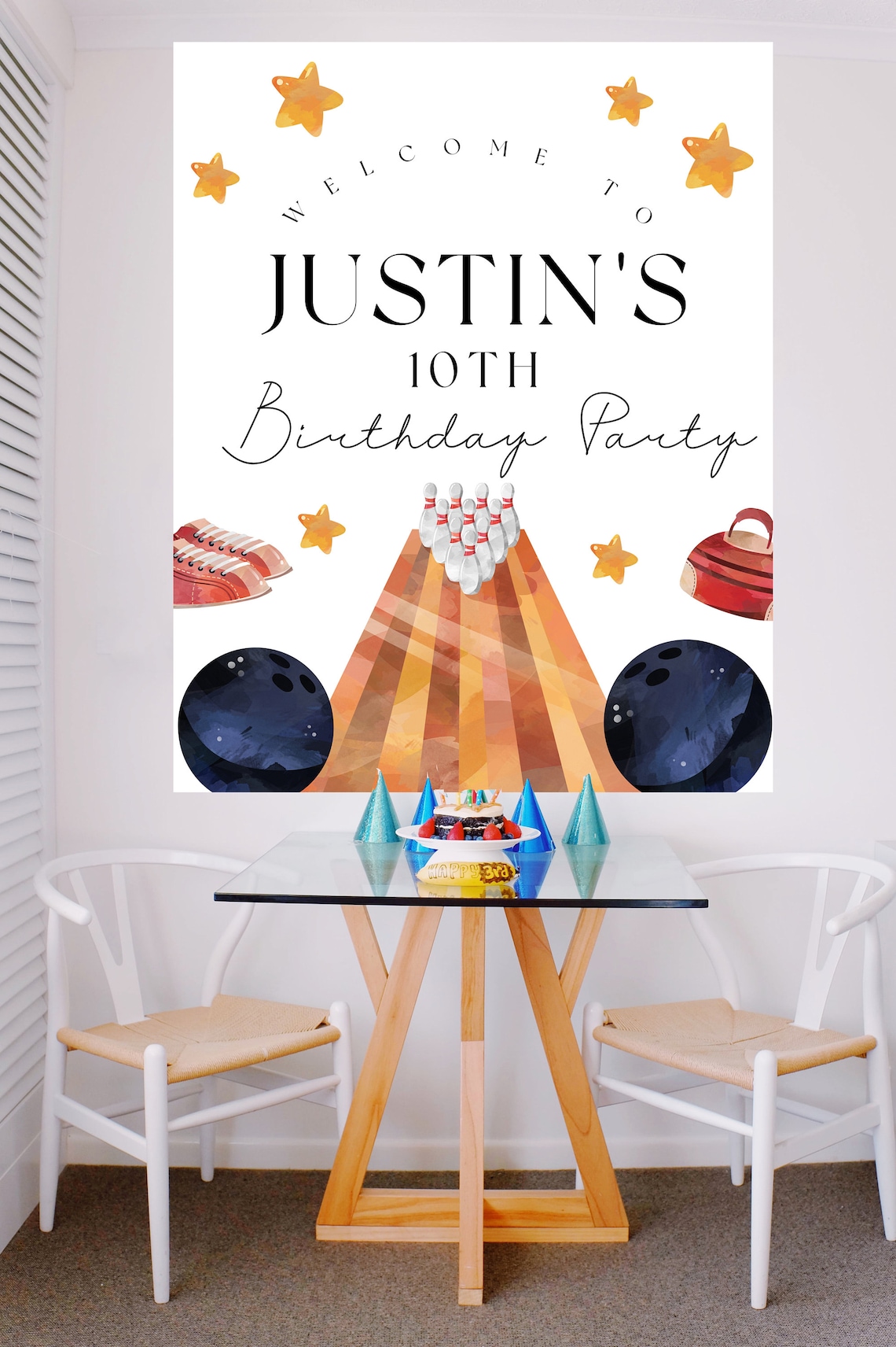 Bowling Welcome Sign Editable Bowling Party Sign Bowling | Etsy