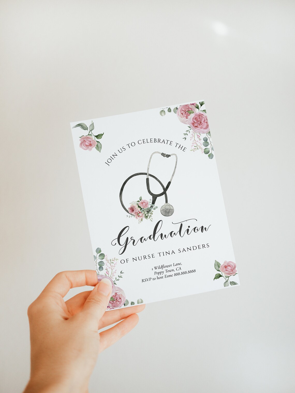 Nursing Graduation Invitation - Nurse Graduation Invite, Registered ...