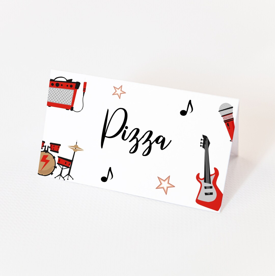 Music Birthday Food Labels -one Rocks Birthday Party Favor, Music ...
