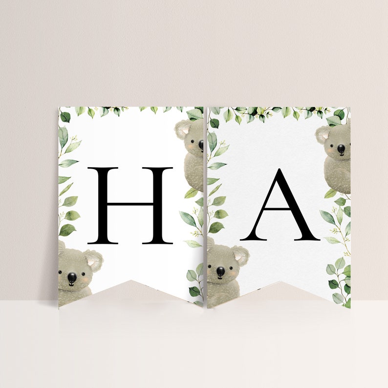 Koala Party Water Bottle Labels Koala Party Favors Koala - Etsy