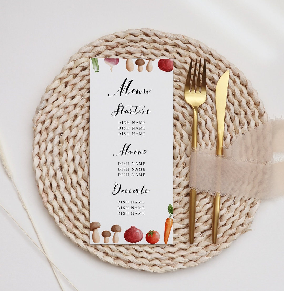 Farmers Market Menu Template-farmers Market Theme Baby Shower, Farmers ...