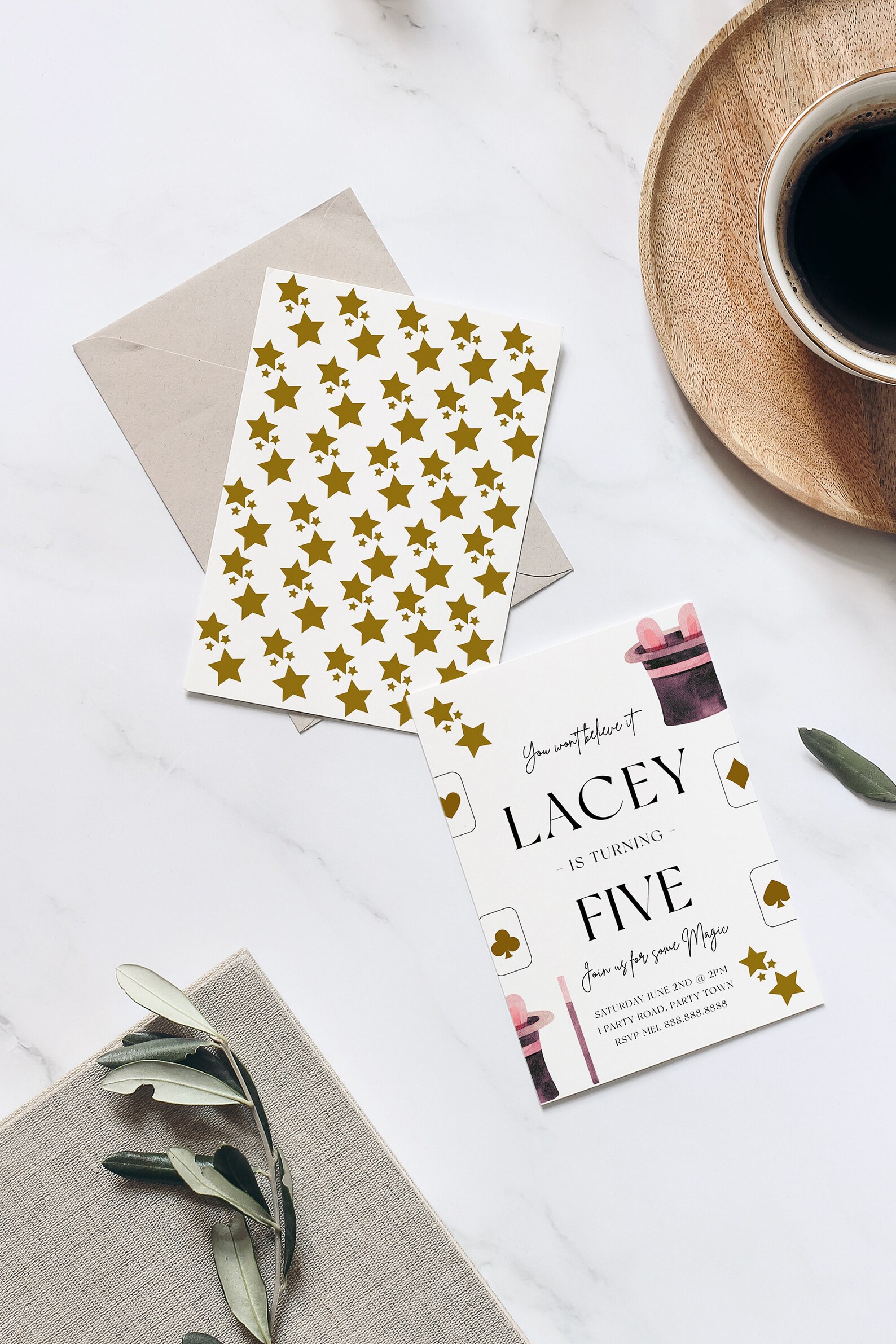 Magic Birthday Invitation Magic Birthday Party Invite | Etsy