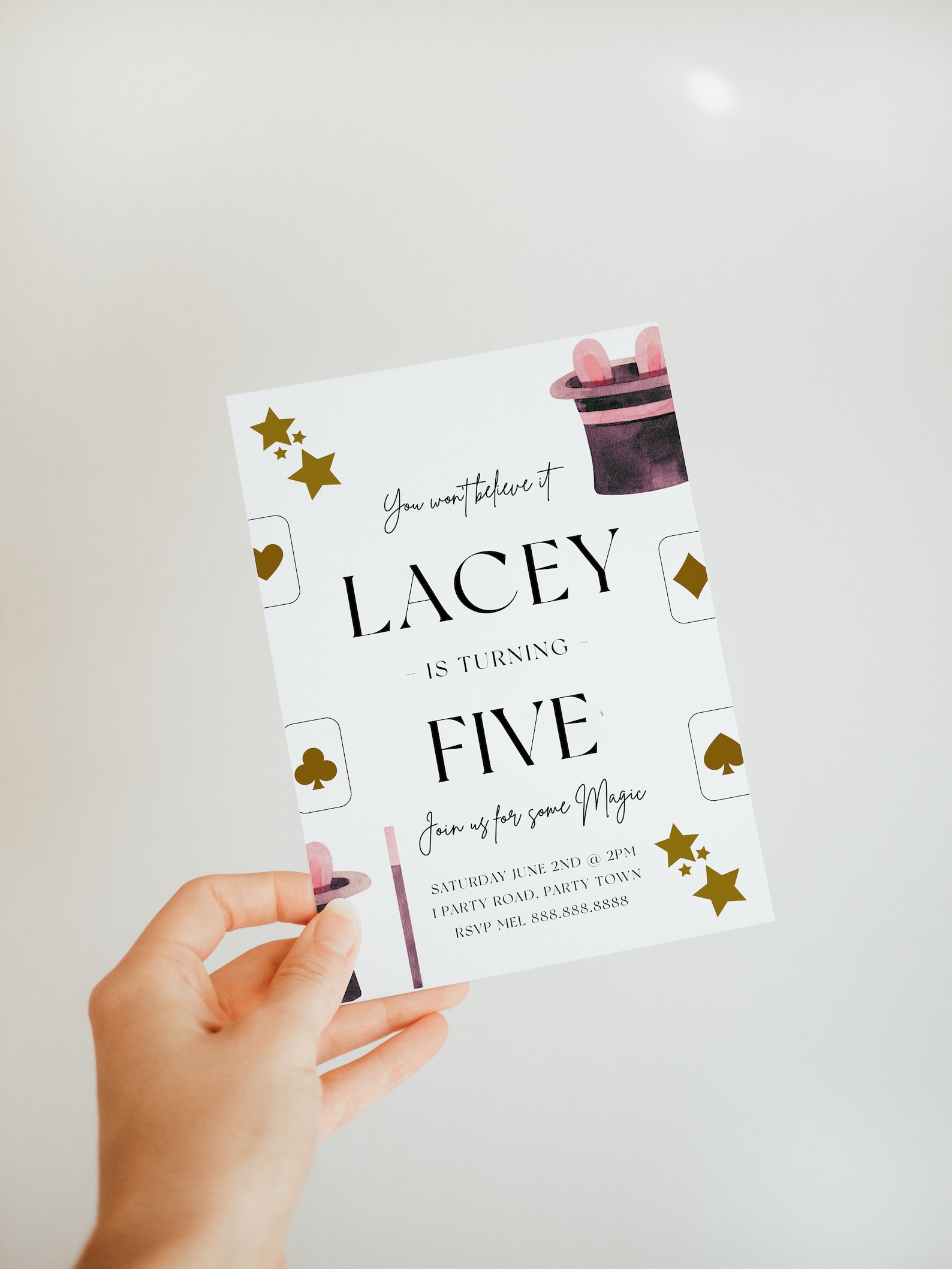 Magic Birthday Invitation Magic Birthday Party Invite | Etsy