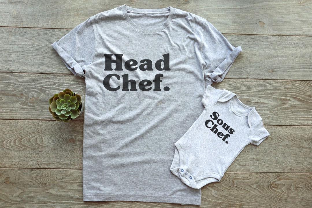 Matching Chef Shirts - Parent and Child Tops, Head Chef and Sous Chef ...