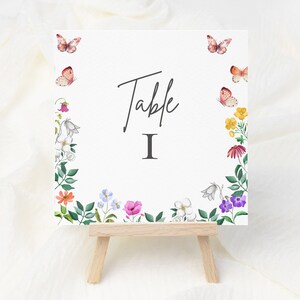Lifetime of Butterflies Table Number Sign-lifetime of Butterflies ...