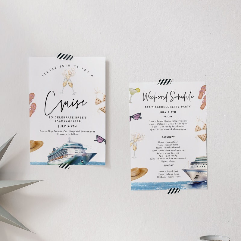 Cruise Party Invitations - Etsy
