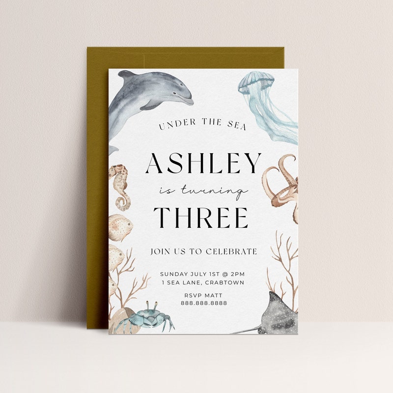 Ocean Invitation - Etsy