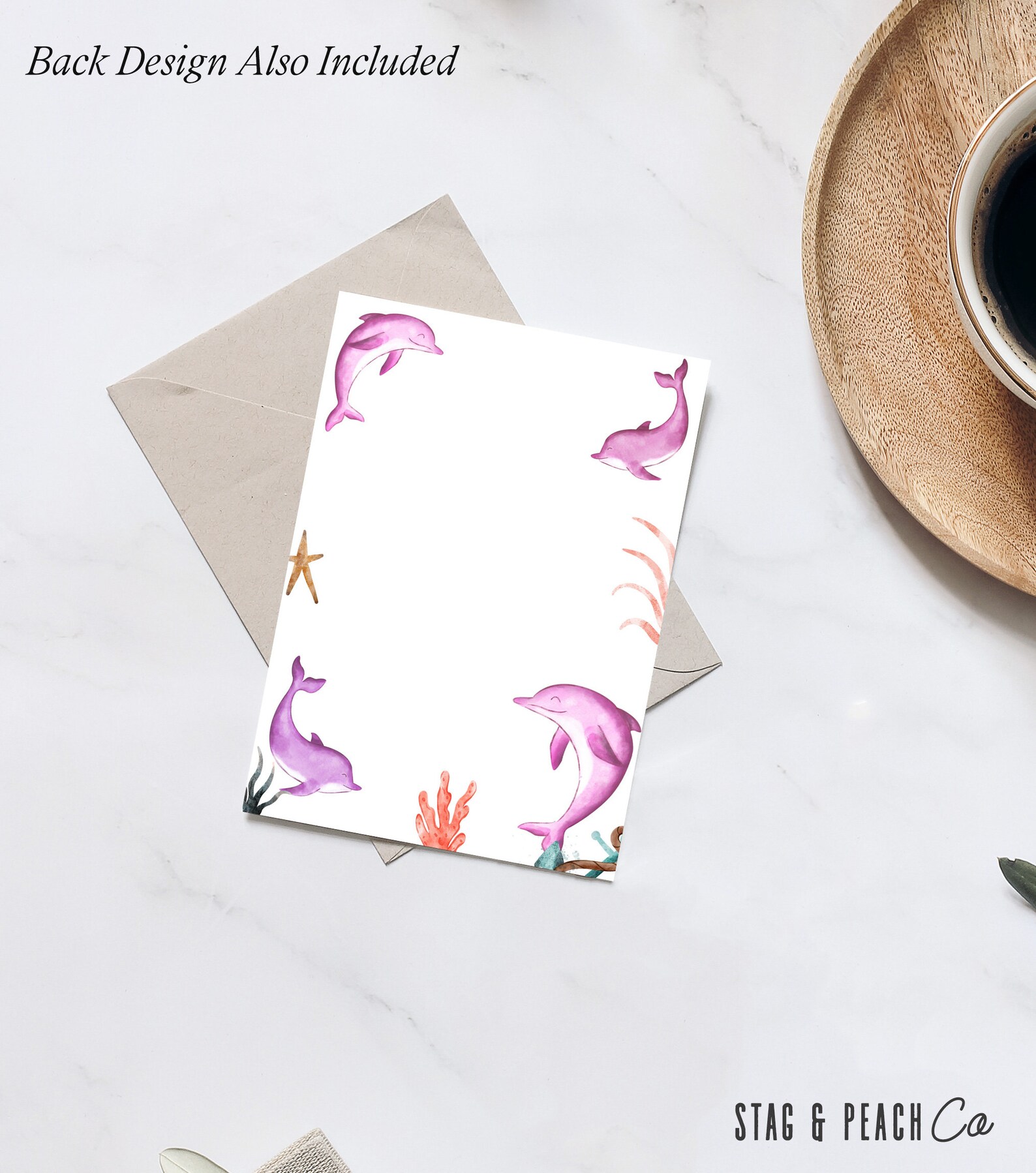 Dolphin Birthday Party Invitation - Dolphin Party Invite, Girls Under ...