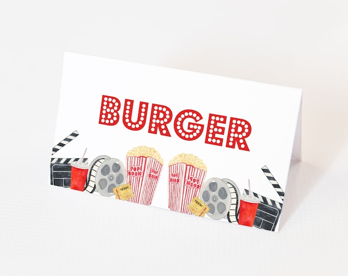 Movie Film Table Numbers for Oscars / Hollywood Party Set of 10 Table ...