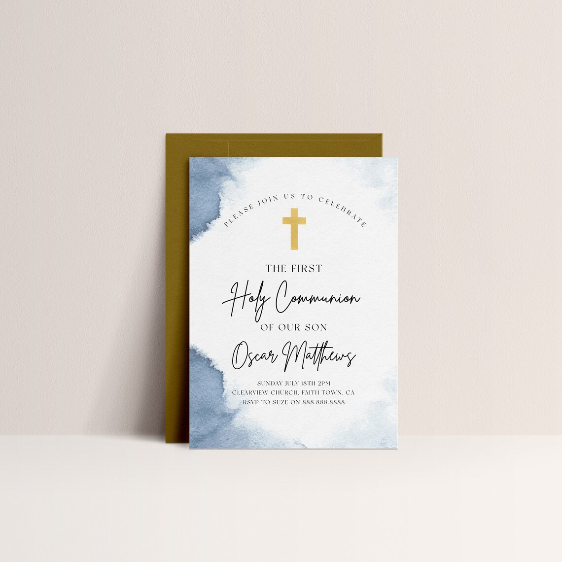 Holy Communion Sign-editable First Communion Print 8x10 - Etsy