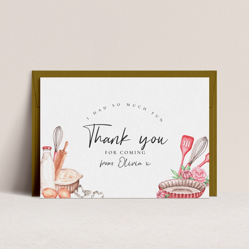 Chef Thank You Card - Etsy