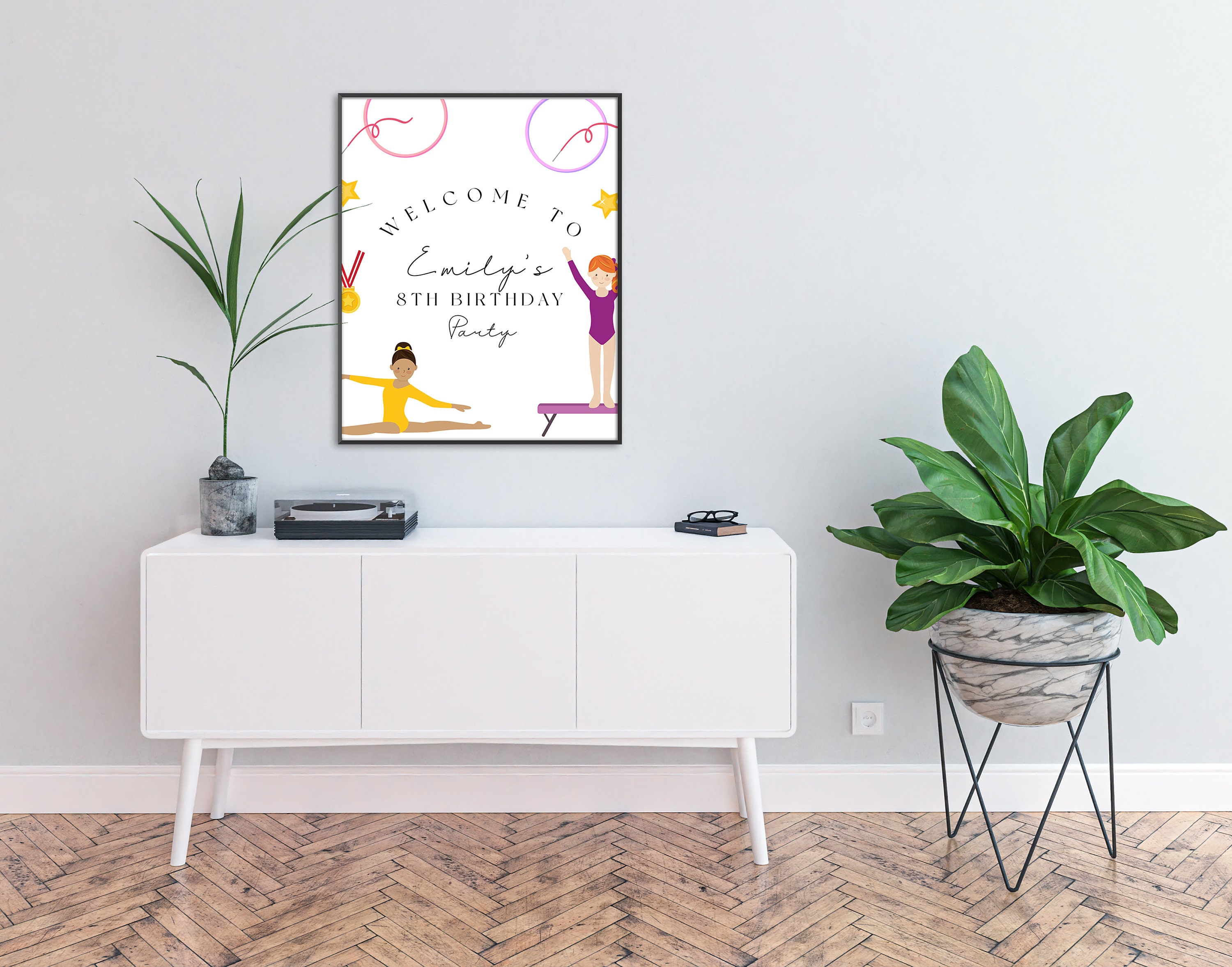 Gymnastics Welcome Sign Gymnastics Party Decorations - Etsy