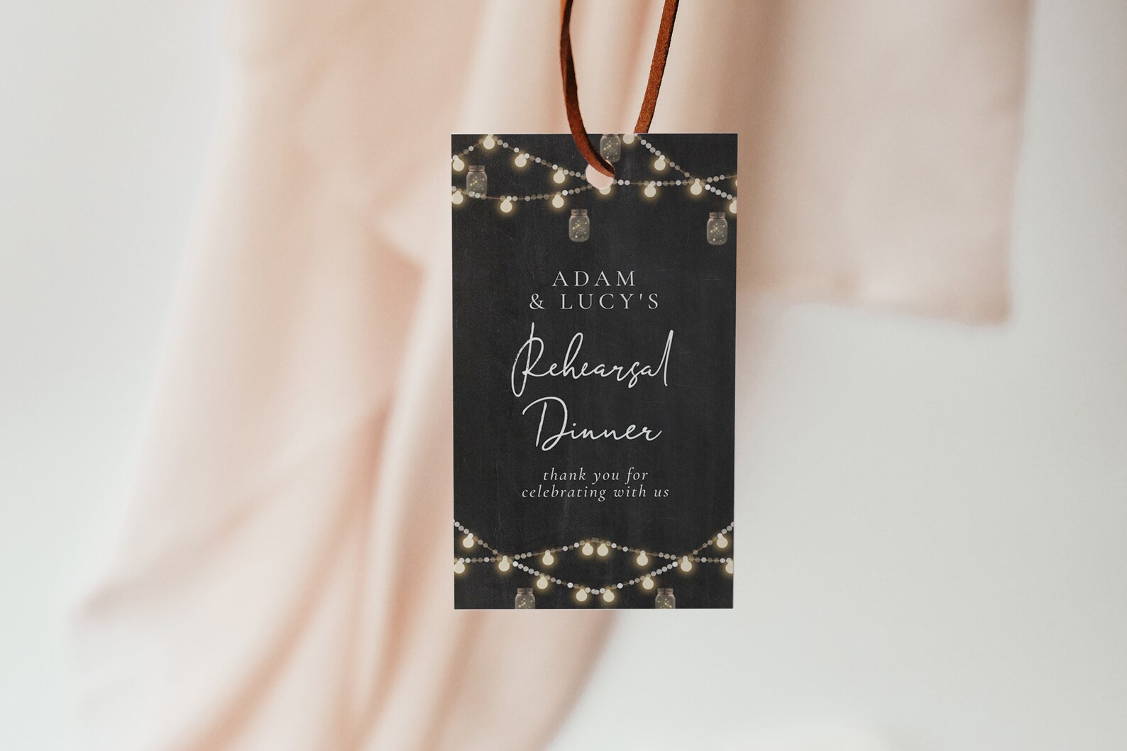Rustic Rehearsal Dinner Favor Tag -rustic Rehearsal Dinner Decor ...