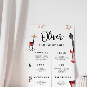 Music Birthday Milestones Editable - Music Theme Party Sign, Music ...