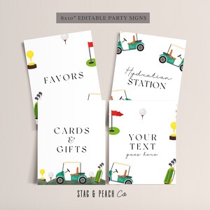 Golf Party Decorations Bundle - Golf Birthday Party Invite, Golf Party ...