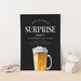 Beer Surprise Birthday Party Invitation adult Birthday - Etsy