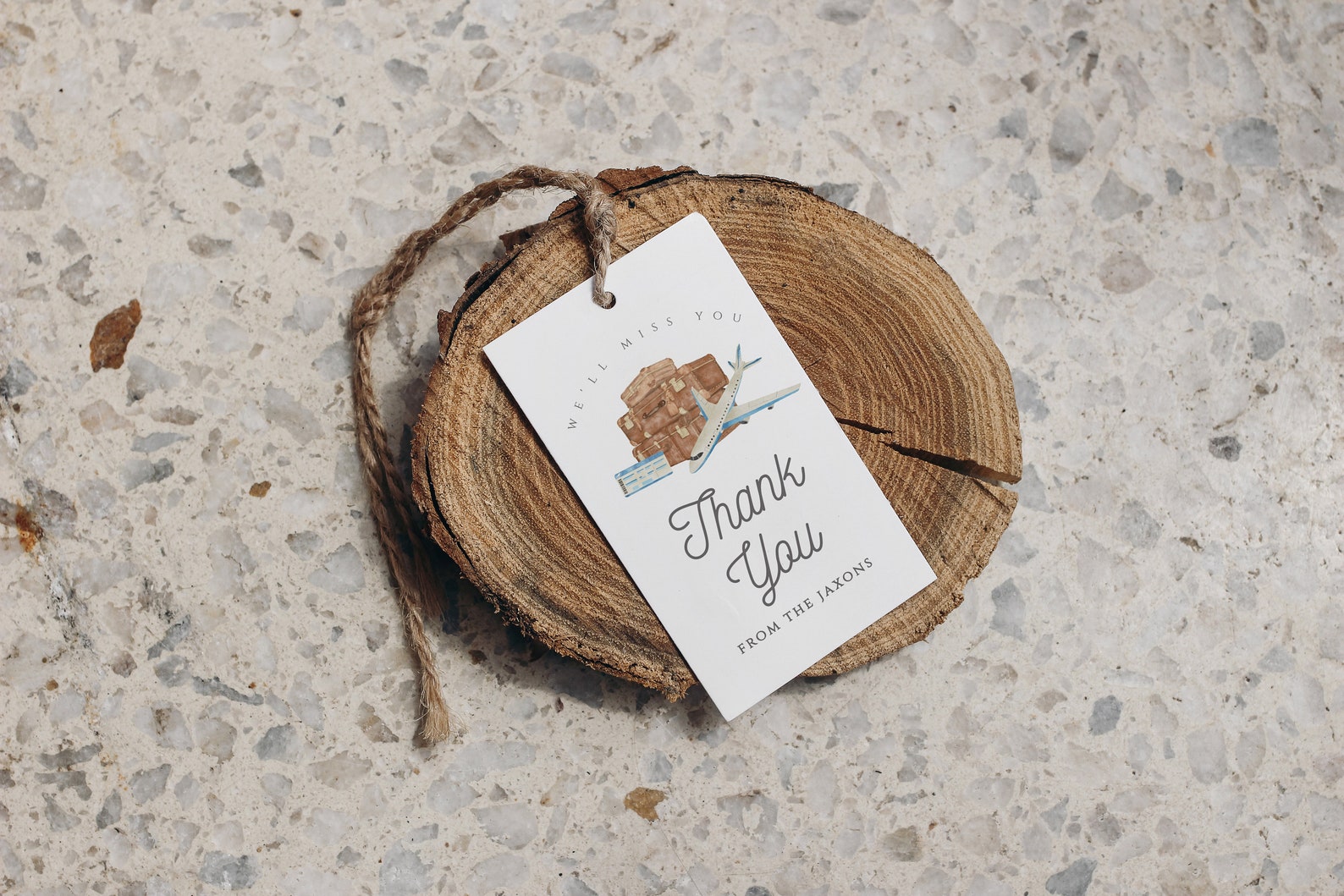Farewell Party Favor Tag - Going Away Party Decorations, Travel Favor ...