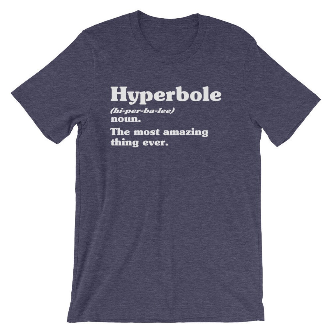 Hyperbole Dictionary Definition Unisex Shirt Book Lover T - Etsy