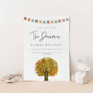 Family Party Invitation - Family Reunion Invitation, Reunion Invitation ...