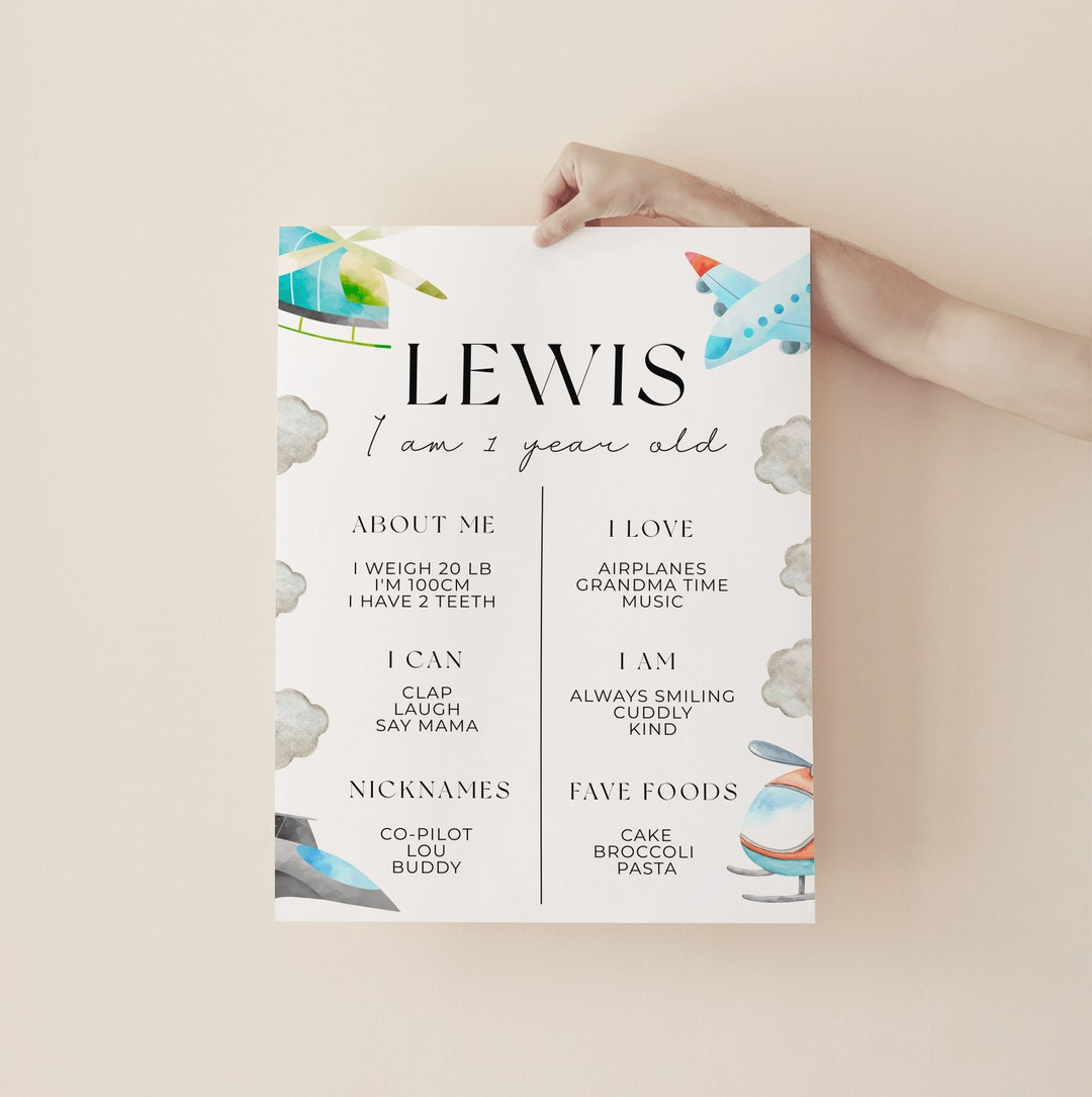 Airplane & Helicopter Milestones - Helicopter Sign, Airplane Birthday ...