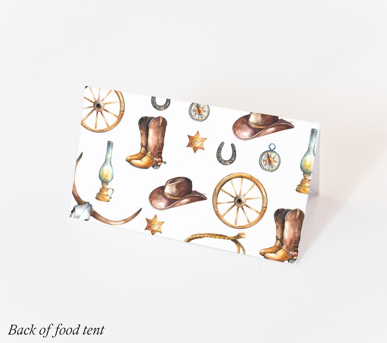 Western Food Labels Cowboy Food Labels Country Birthday - Etsy