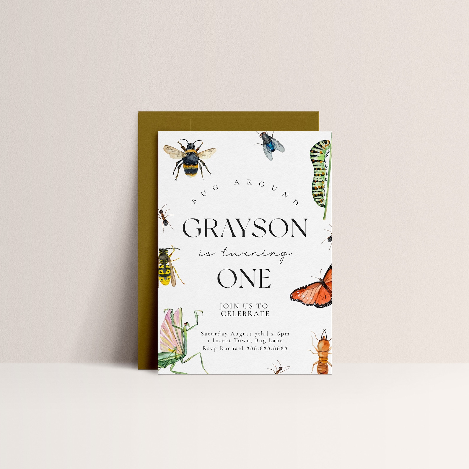 Printable Bug Birthday Sign Adoption Sign & Certificate - Etsy